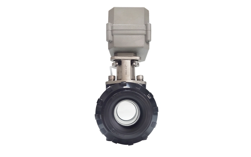 10Nm 2 Way UPVC Motorized Ball Valve True Union end with NPT,BSP or ...