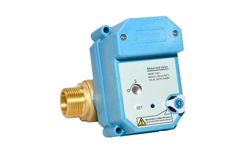 Lorawan Remote control Electric Valve 2 Way Brass with manual override ...